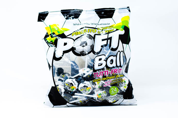 Chupetin relleno con chicle POFT BALL – Tutti frutti - General Candies