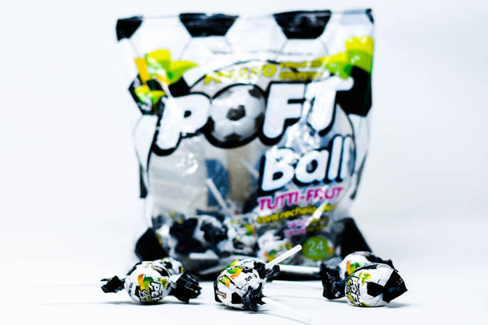 Chupetin relleno con chicle POFT BALL – Tutti frutti - General Candies